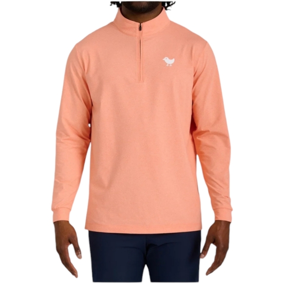 Bad Birdie | Shirts | Bad Birdie Quarter Zip Pullover Dusty Orange Mens ...